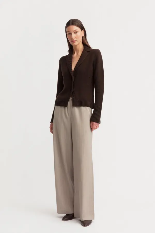 Iris Von Arnim Cashmere Cardigan Belarita - Chocolate