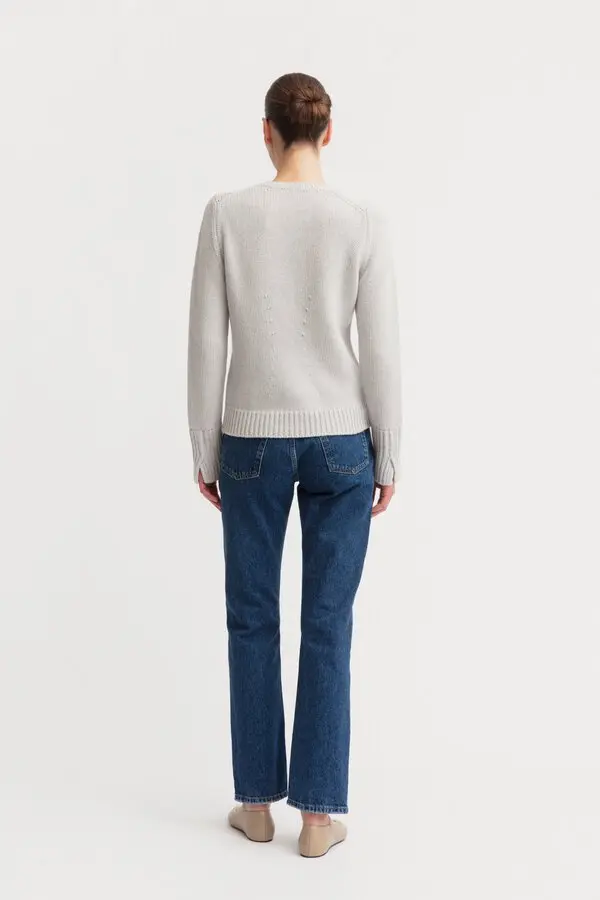 Iris Von Arnim Cashmere Sweater Belia - Chalk