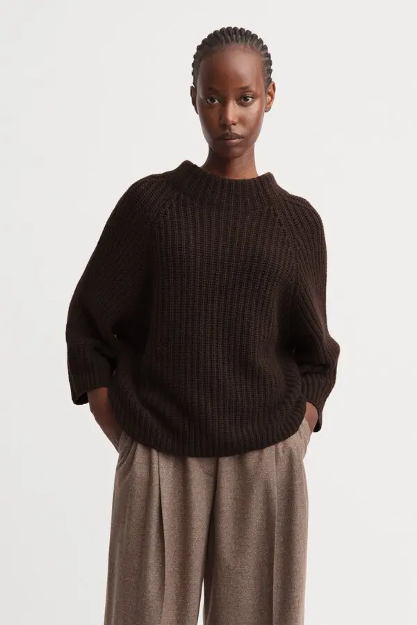 Iris Von Arnim Cashmere Sweater Fallou - Chocolate