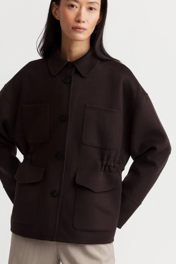 Iris Von Arnim Doubleface Jacket Danessa - Chocolate