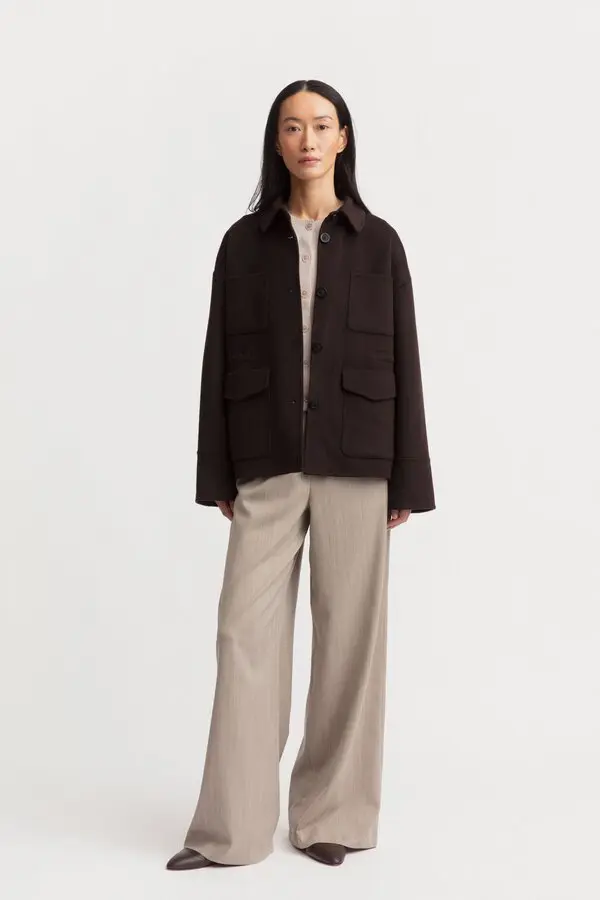 Iris Von Arnim Doubleface Jacket Danessa - Chocolate