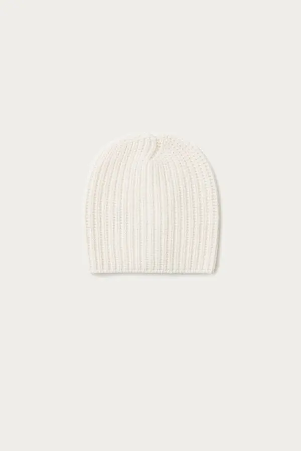Iris Von Arnim Stonewashed Cashmere Beanie Ameel - Ecru