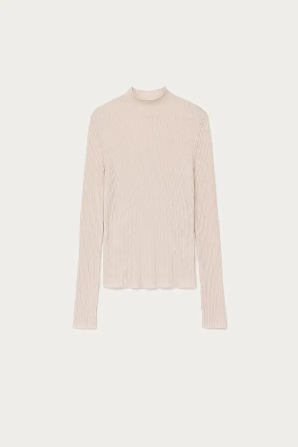 Iris Von Arnim Superfine Cashmere Sweater Leslie - Alabaster
