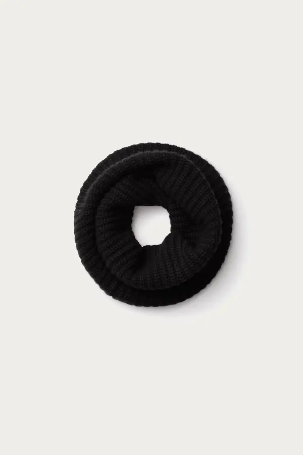 Iris Von Arnim Stonewashed Cashmere Scarf Alfreda - Black