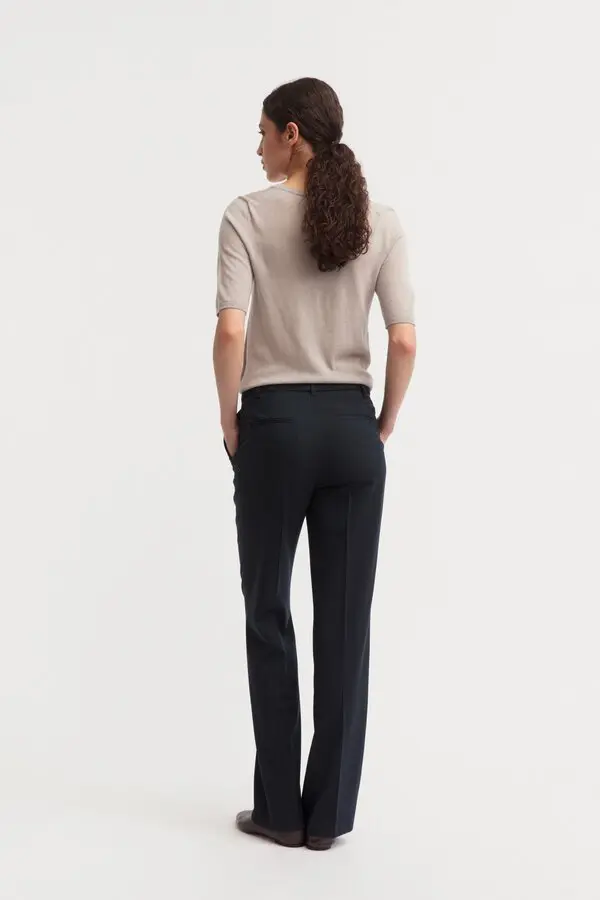 Iris Von Arnim Trousers Lumira Herringbone - Ocean
