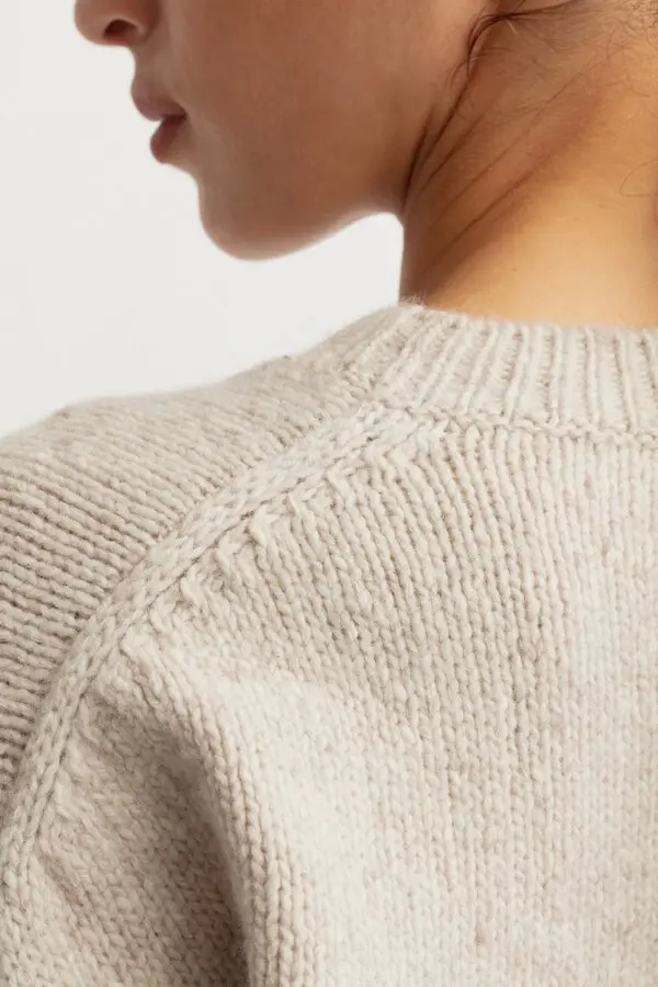 Iris Von Arnim Wool-cashmere Sweater Terenza - Alabaster
