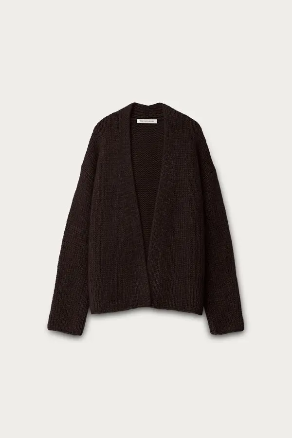 Iris Von Arnim Cashmere-silk Cardigan Jera - Chocolate