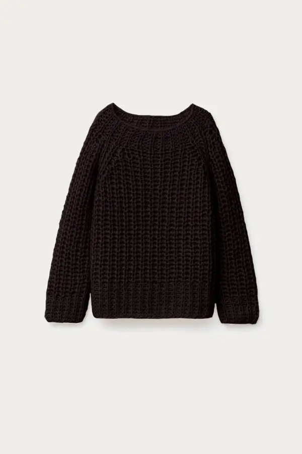Iris Von Arnim Handknit Sweater Valencia - Chocolate