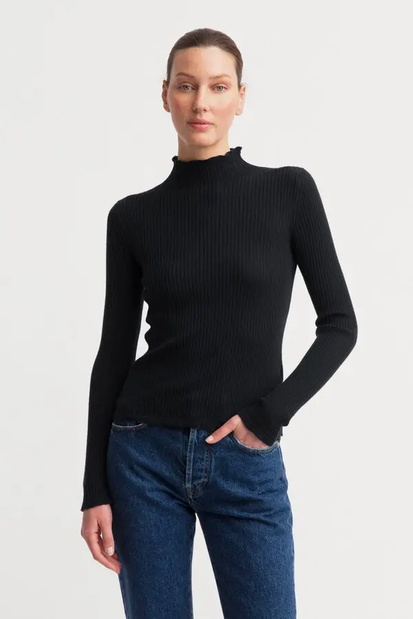 Iris Von Arnim Superfine Cashmere Shirt Leanor - Black