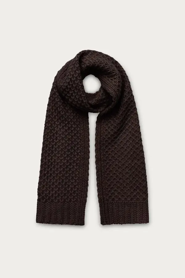 Iris Von Arnim Cashmere-silk Scarf Andarita - Chocolate