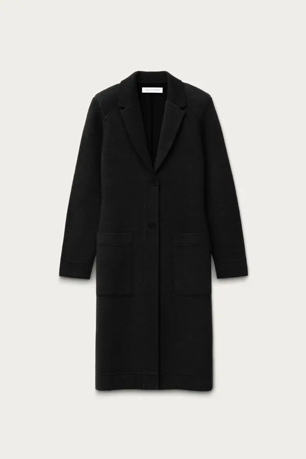 Iris Von Arnim Cashmere-silk Coat Davinia - Black