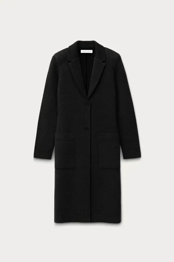 Iris Von Arnim Cashmere-silk Coat Davinia - Black