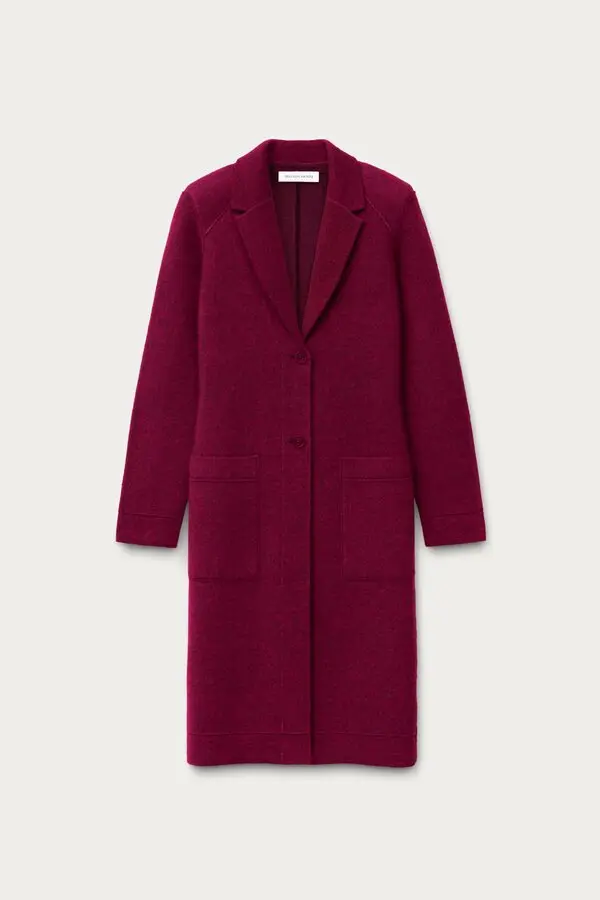 Iris Von Arnim Cashmere-silk Coat Davinia - Ruby