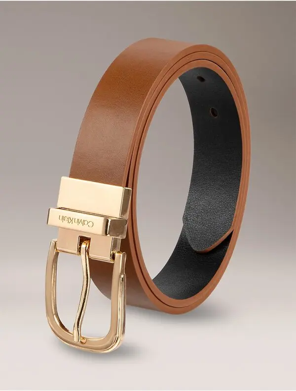 Calvin Klein Reversible Smooth Belt - Brown