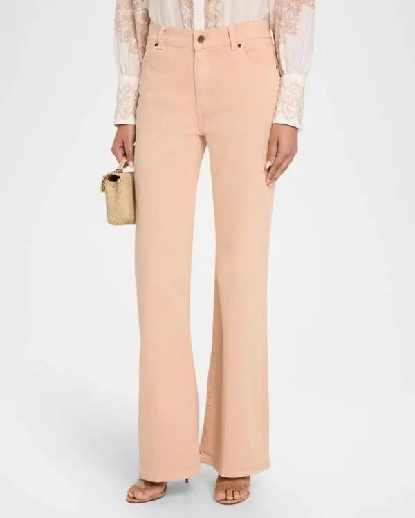 Kobi Halperin Rosie Flare-leg Stretch Cotton Pants