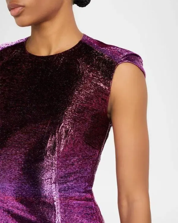 Bibhu Mohapatra Ombre Lurex Midi Sheath Dress