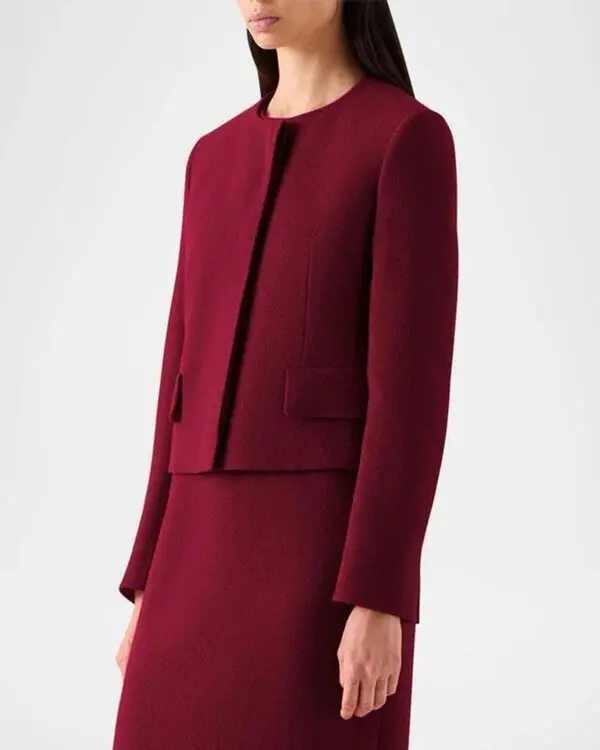 Akris Adriana Wool Short Jacket