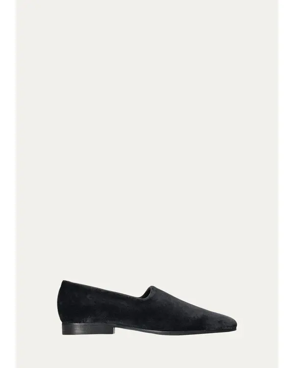 THE ROW Safi Velvet Loafers