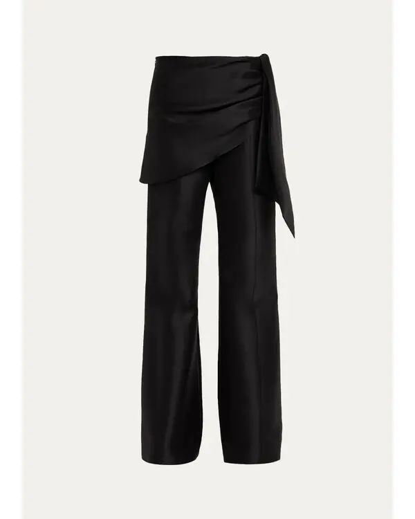 Zimmermann Clash Draped Flare Pants