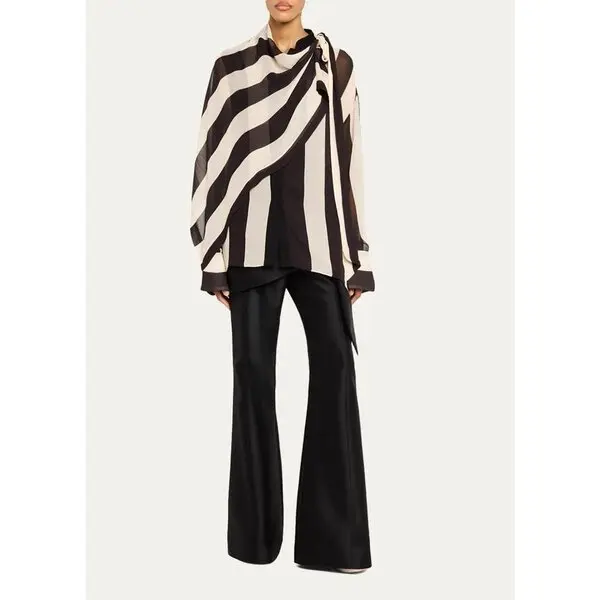 Zimmermann Clash Draped Flare Pants