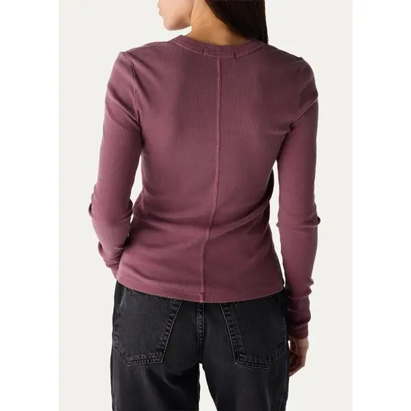 AMO Nico Ribbed Long-sleeve Top