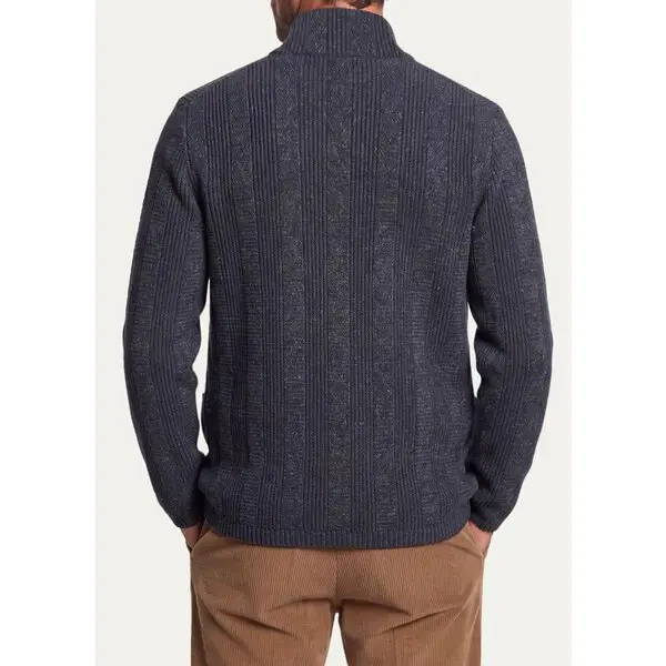 MAURIZIO BALDASSARI Virgin Wool-blend Knit Jacket