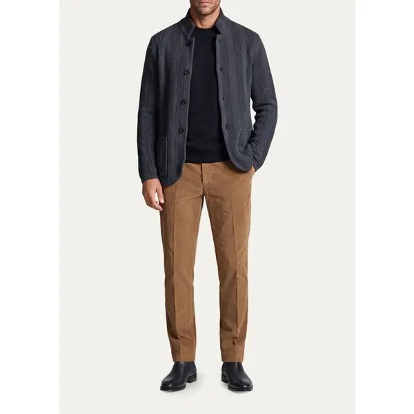 MAURIZIO BALDASSARI Virgin Wool-blend Knit Jacket