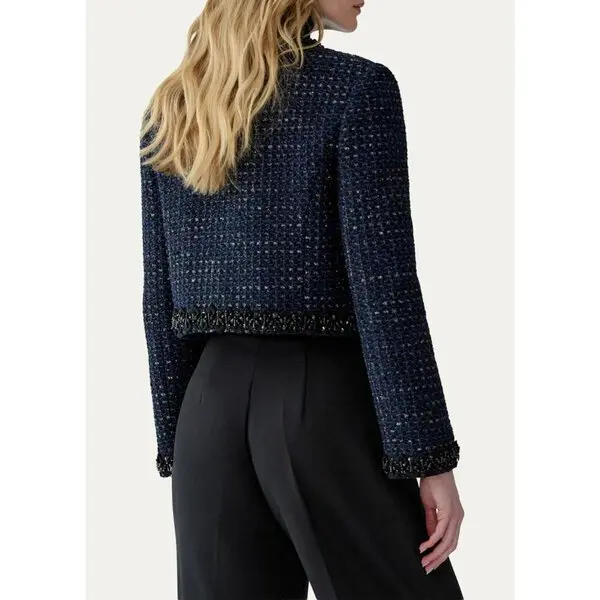 Carolina Herrera Embellished Tweed Jacket