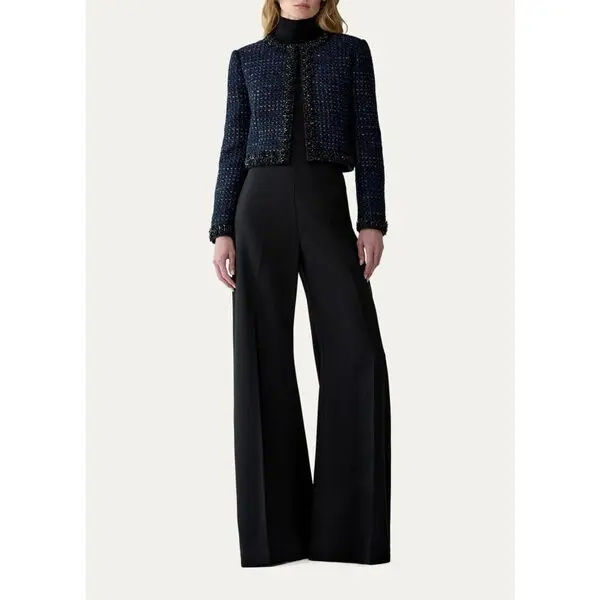 Carolina Herrera Embellished Tweed Jacket