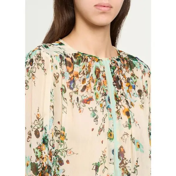 Ulla Johnson Elenora Floral Silk Blouse