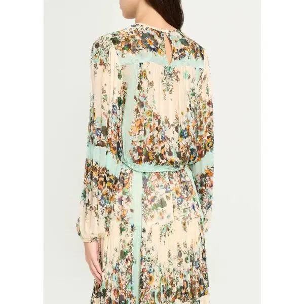 Ulla Johnson Elenora Floral Silk Blouse