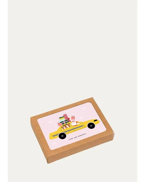 SPAGHETTI & MEATBALLS Cabs Are Here Greeting Cards, Box Of 6 - Multicolor