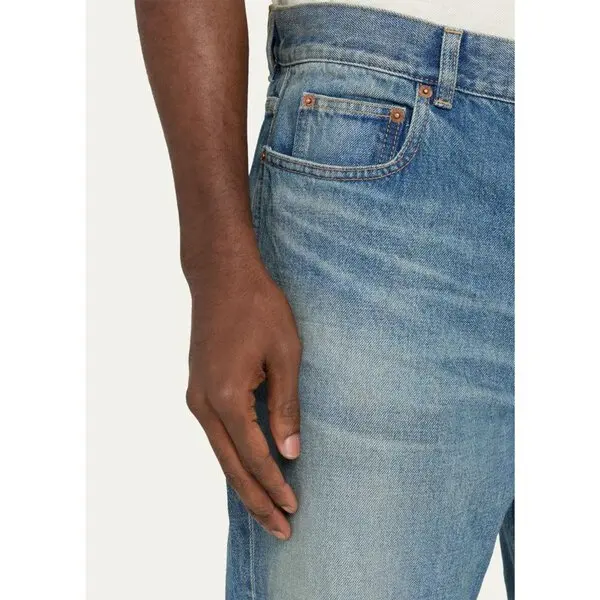 Saint Laurent Medium-wash Denim Straight-leg Jeans