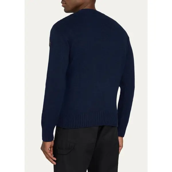 Moncler Wool-cashmere Crewneck Sweater