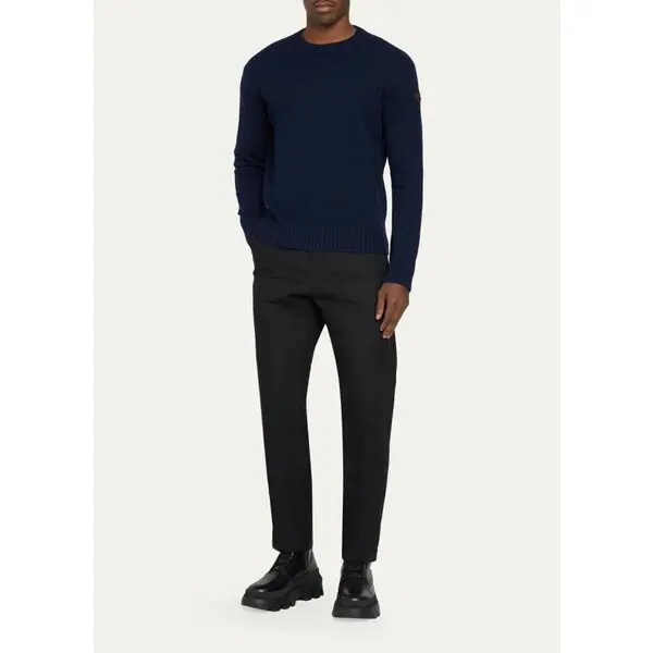 Moncler Wool-cashmere Crewneck Sweater