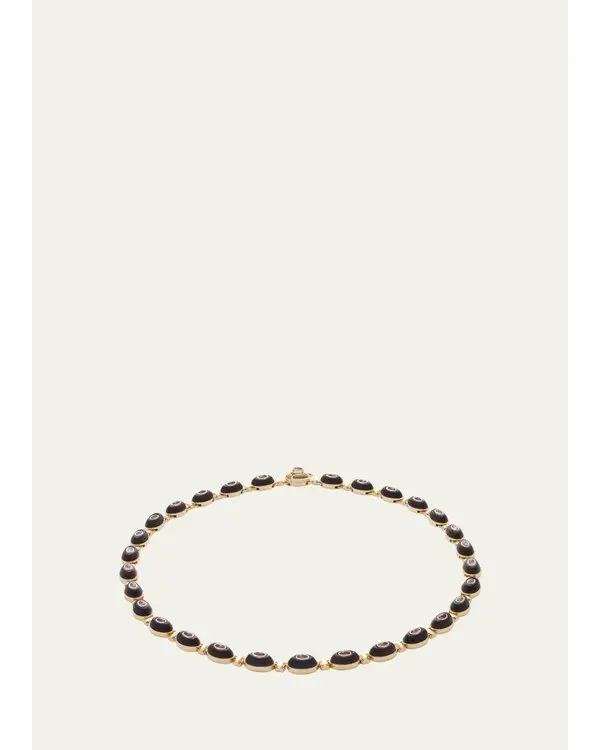 Eddie Borgo Callie Link Necklace - Black