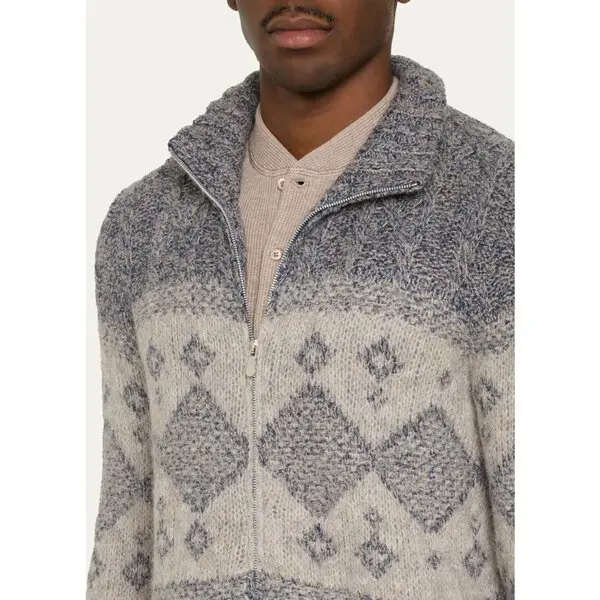 Brunello Cucinelli Fair Isle Full-zip Cardigan