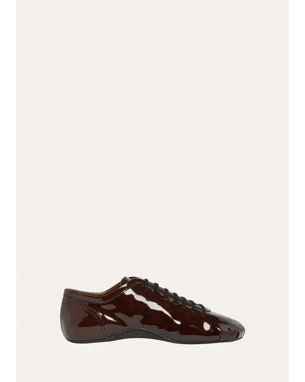 Dries Van Noten Patent Leather Low-top Sneakers