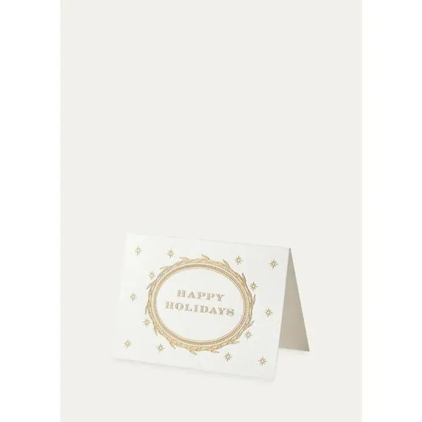 Smythson Happy Holidays Greeting Cards, Box Of 10
