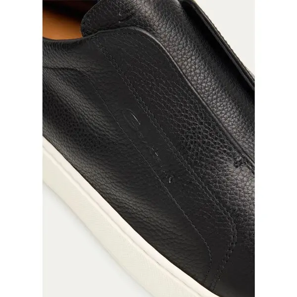 Santoni Visctory Leather Slip-on Sneakers