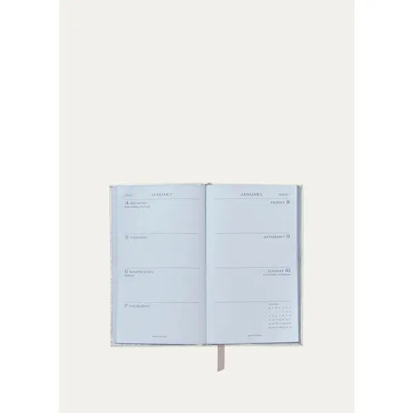 Smythson Panama 2027 Weekly Journal In Metallic Leather