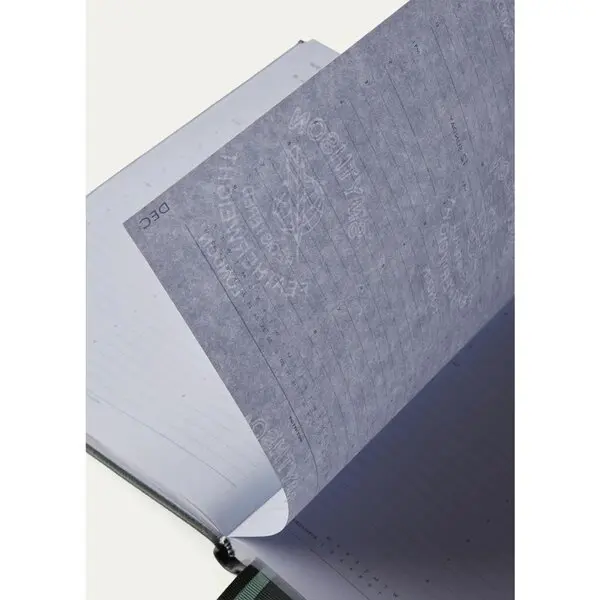 Smythson Portobello 2027 Weekly Vertical Journal In Panama Leather - Green