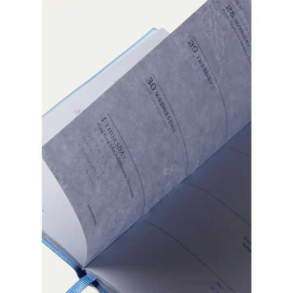 Smythson 2027 Panama Leather Weekly Agenda With Pencil