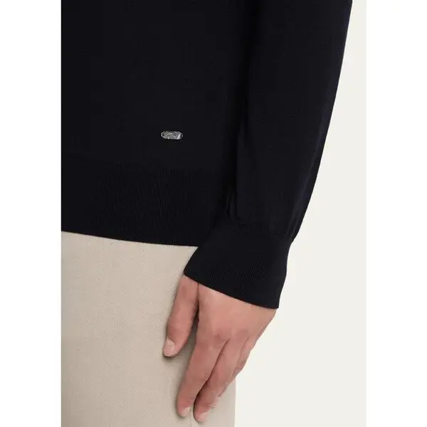 Brioni 18gg Wool Mock Neck Sweater