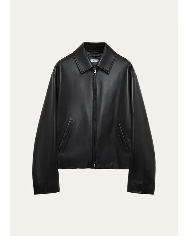 Loewe Nappa Leather Zip-up Jacket