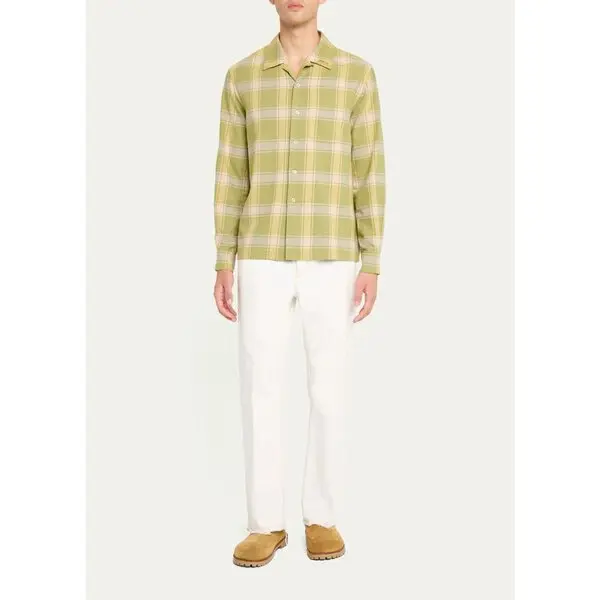 JW Anderson Checked Cotton Camp-collar Shirt