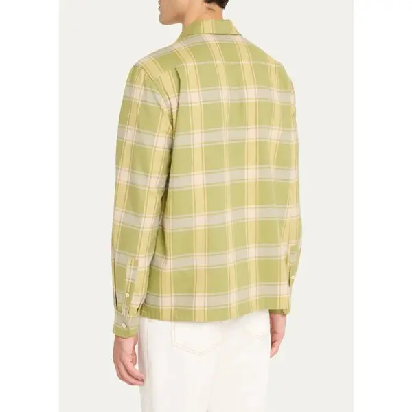 JW Anderson Checked Cotton Camp-collar Shirt