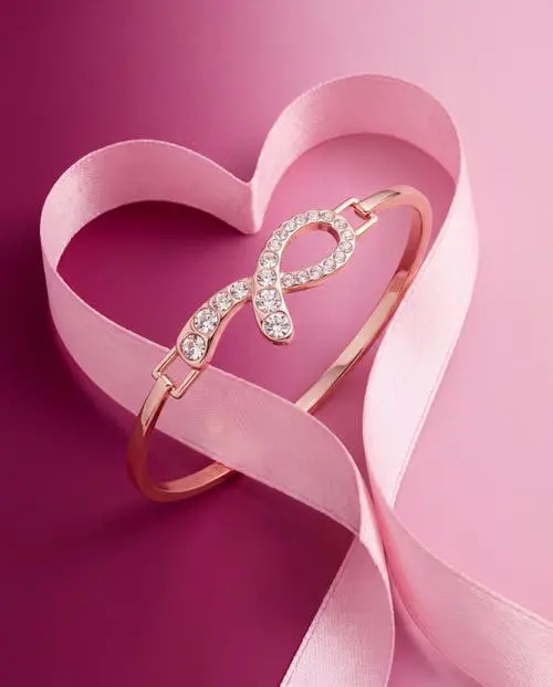 ALEX AND ANI Warriors Wear Pink' Breast Cancer Tension Bangle