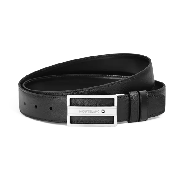 Montblanc Sartorial Leather 35mm Plate Buckle Belt