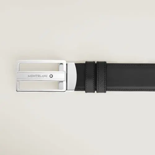 Montblanc Sartorial Leather 35mm Plate Buckle Belt